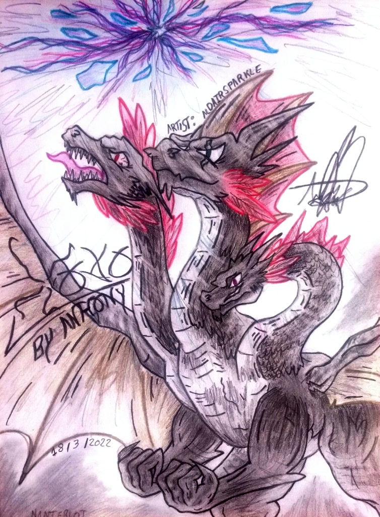 #2829382 - safe, artist:aldairsparkle, oc, oc:xoto, hydra, color ...