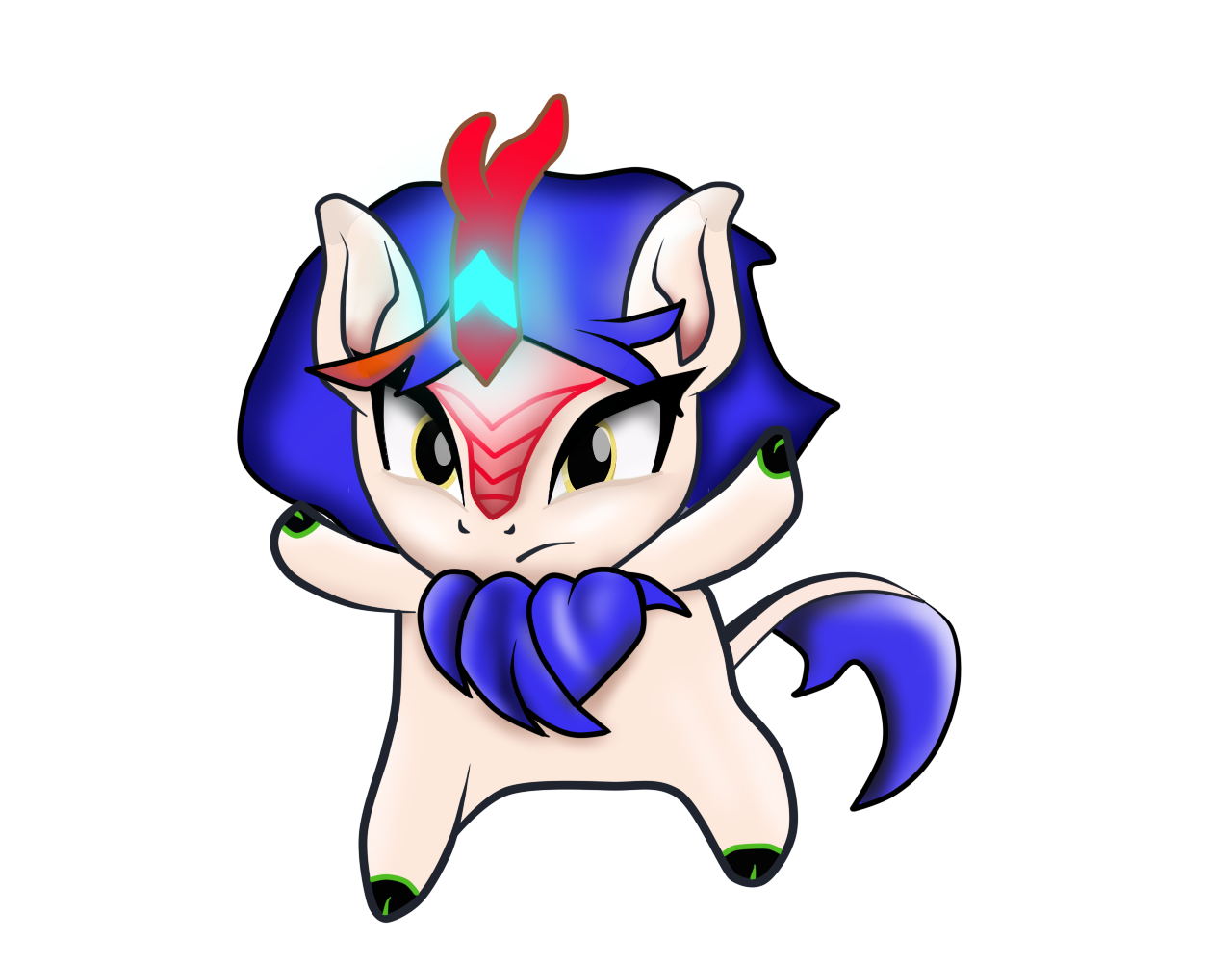 #2830110 - safe, artist:creamyogurt, artist:seki_98, oc, oc:ryuko po ...