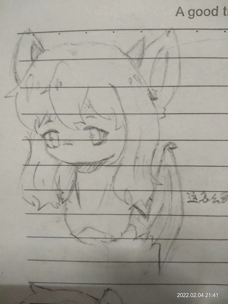 #2832565 - safe, artist:陌路, oc, oc only, oc:泡沫, hybrid oc, lined paper ...