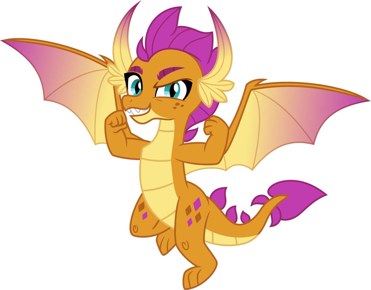 #2834018 - safe, artist:mlp_smoldr, smolder, dragon, g4, alternate ...