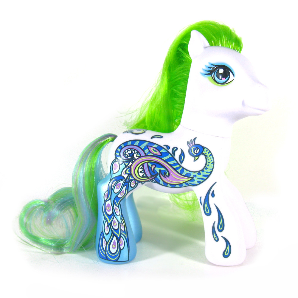 #2834608 - safe, bird, earth pony, peacock, pony, g3, art pony, blue ...
