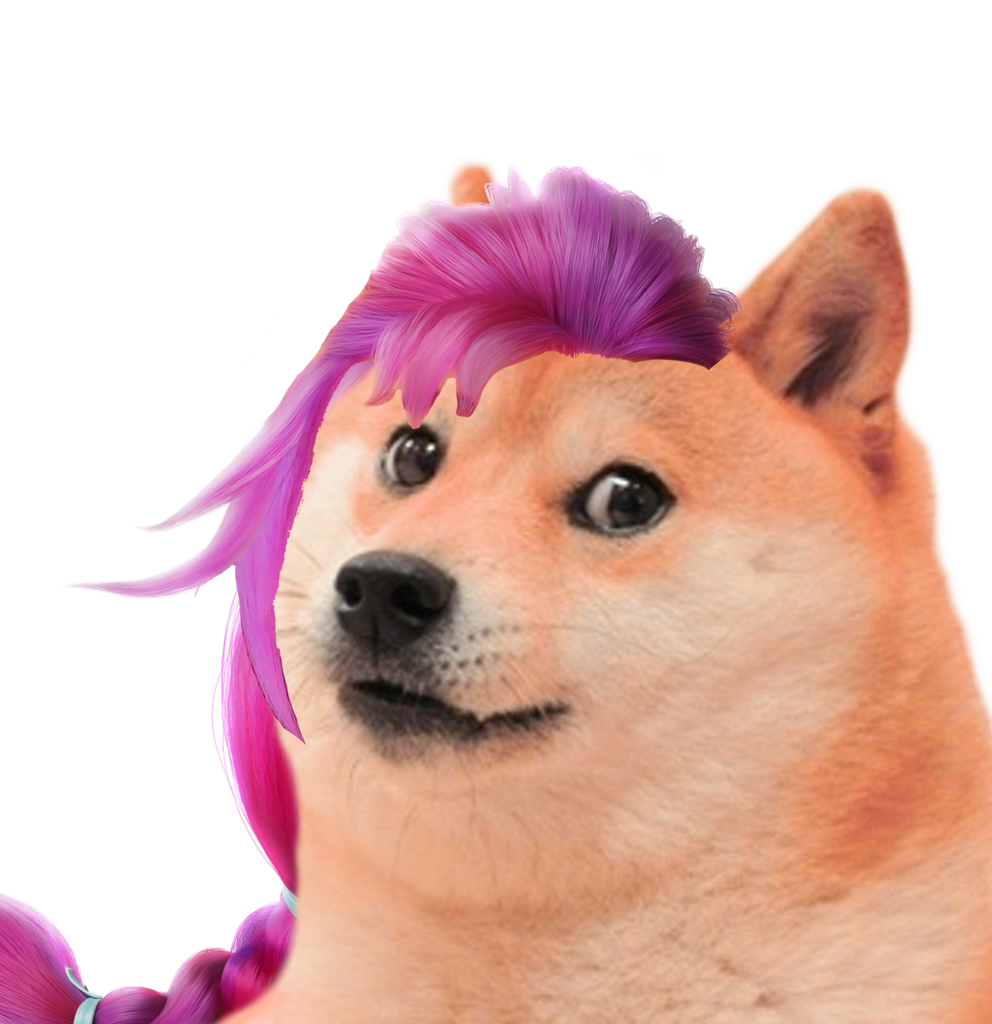 #2834636 - safe, artist:nightstars_us, edit, sunny starscout, dog ...