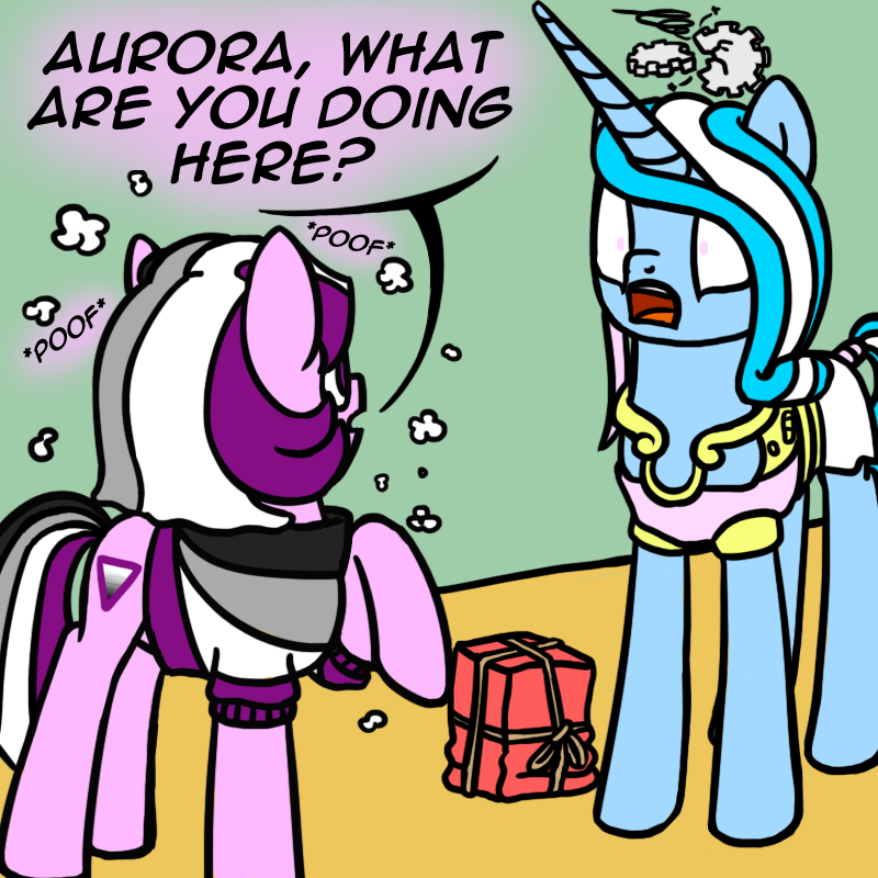 #2820916 - safe, artist:thedragenda, oc, oc only, oc:ace, oc:aurora (thedragenda), earth pony ...