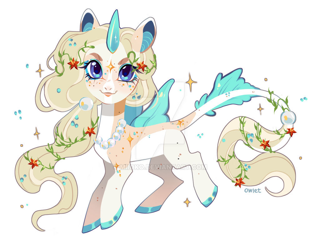 #2844459 - safe, artist:miioko, oc, oc only, pony, unicorn, deviantart ...