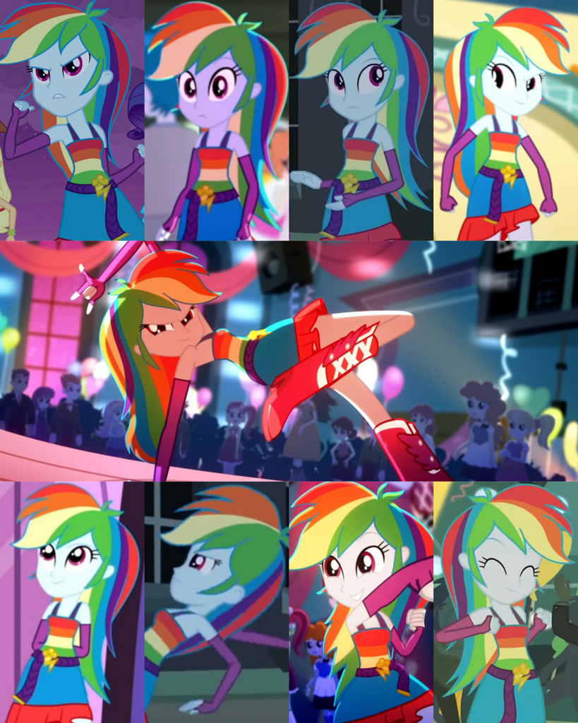 #2845093 - safe, edit, edited screencap, editor:itsmgh1203, screencap, applejack, aqua blossom ...