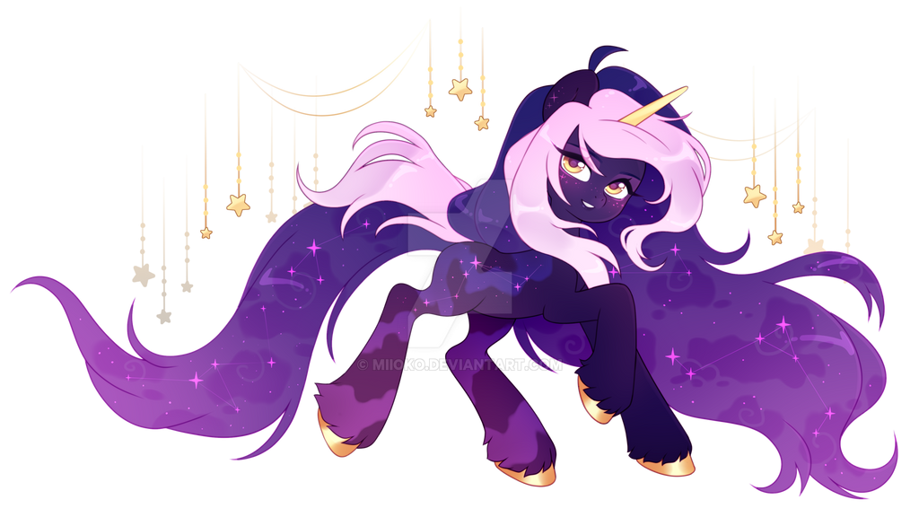 #2845306 - safe, artist:miioko, oc, oc only, pony, unicorn, deviantart ...