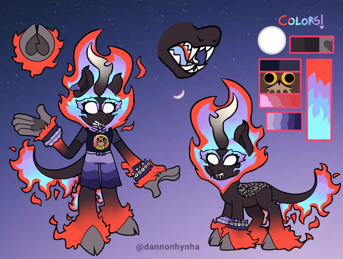 #2848195 - safe, artist:dannonhynha, oc, kirin, nirik, anthro, angry, fangs, fire, kirin oc ...