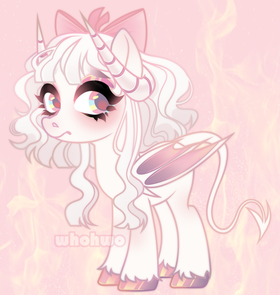 #2848609 - safe, artist:whohwo, oc, oc only, demon, demon pony, pony ...