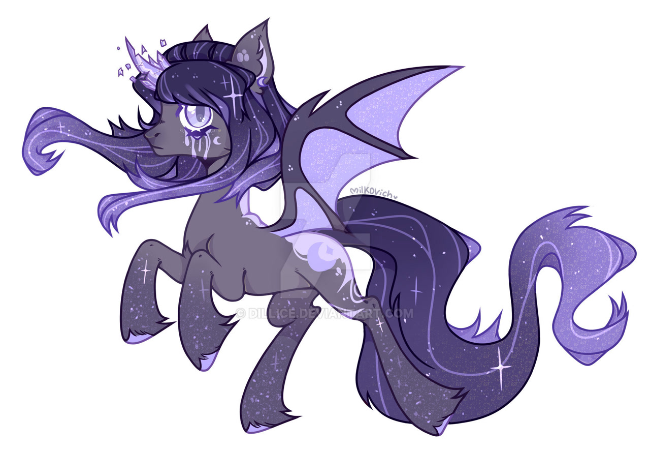 #2848611 - safe, artist:dillice, oc, oc only, alicorn, bat pony, bat ...