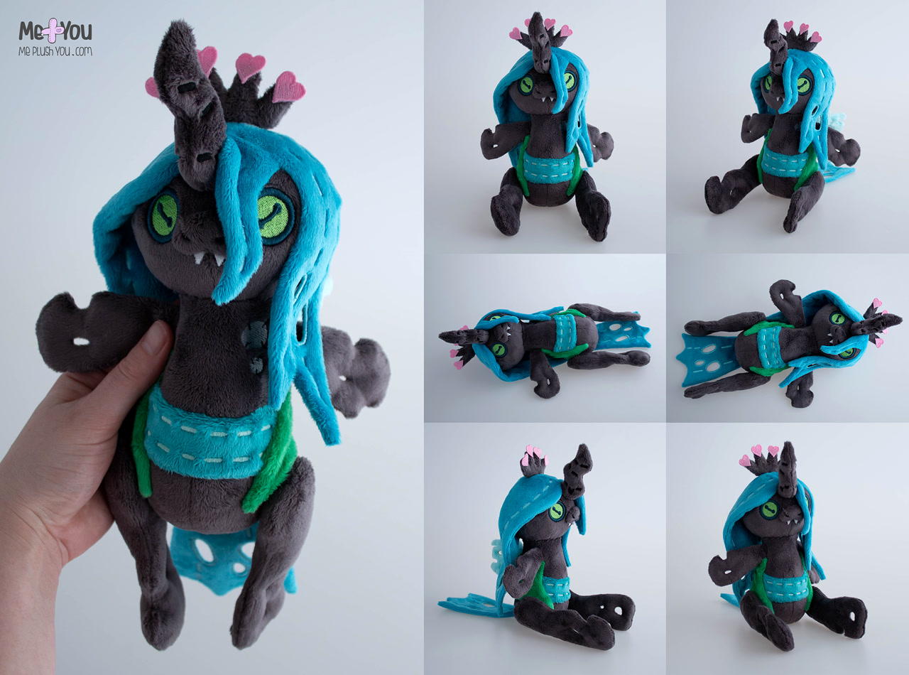 #2854073 - safe, artist:meplushyou, queen chrysalis, changeling ...