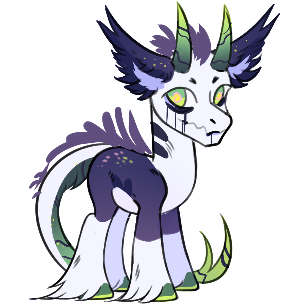 #2855123 - safe, artist:strangle12, oc, oc only, monster pony, pony ...