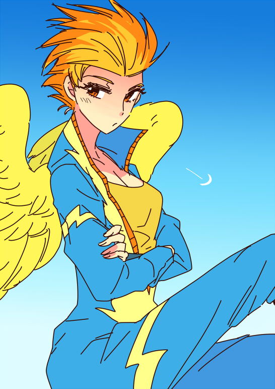 #2855999 - safe, artist:pasikon, spitfire, human, g4, crossed arms ...