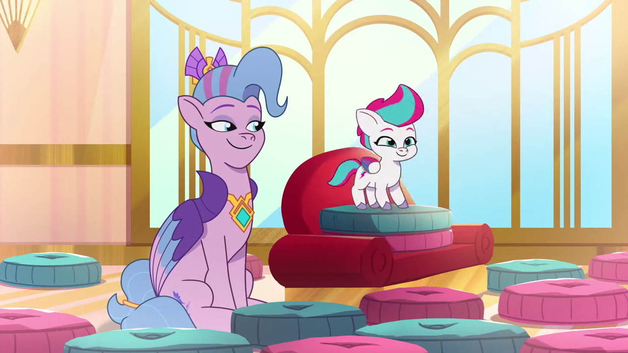 #2840271 - safe, screencap, queen haven, zipp storm, pegasus, pony, g5 ...