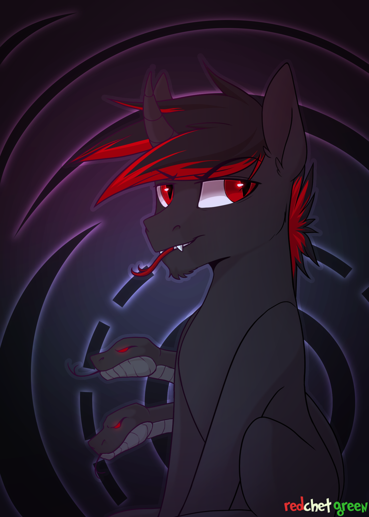 #2840842 - safe, artist:redchetgreen, oc, pony, unicorn, solo - Derpibooru