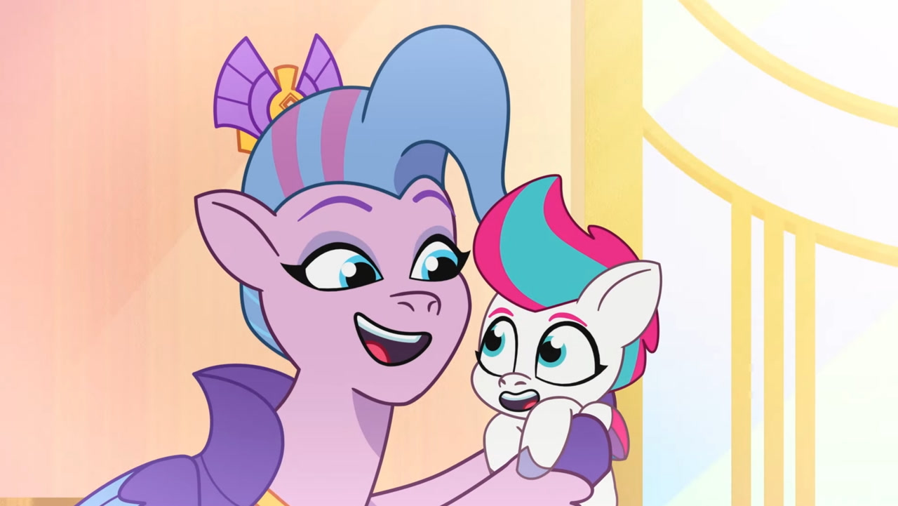 #2841394 - safe, screencap, queen haven, zipp storm, pegasus, pony, g5 ...