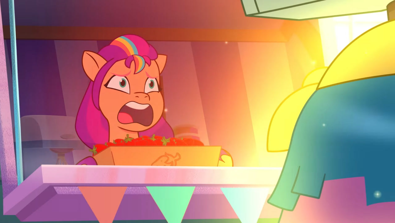 #2863702 - safe, screencap, señor butterscotch, sunny starscout, earth ...