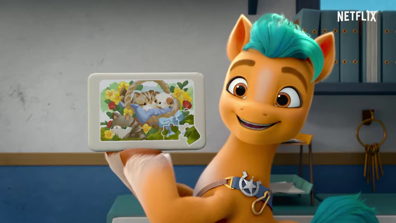 #2863854 - safe, screencap, hitch trailblazer, cat, earth pony, pony ...