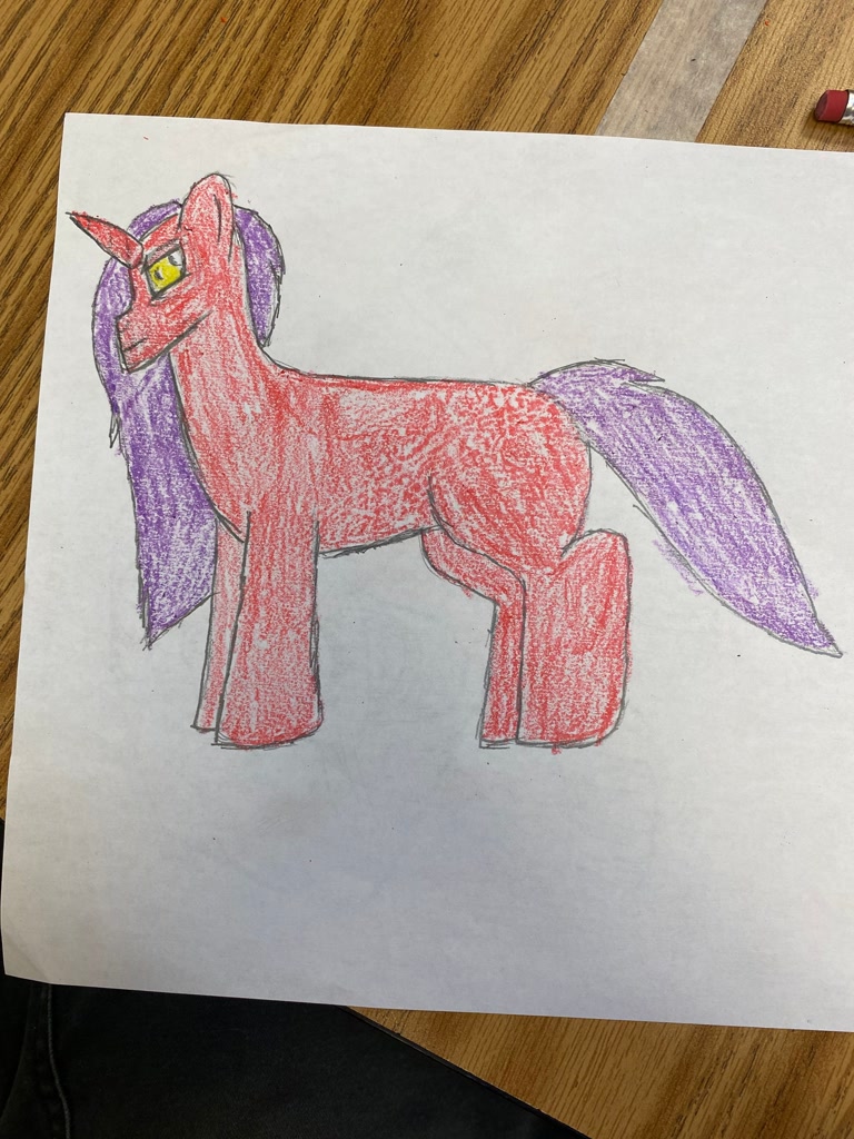 #2864515 - safe, unicorn, solo, traditional art - Derpibooru