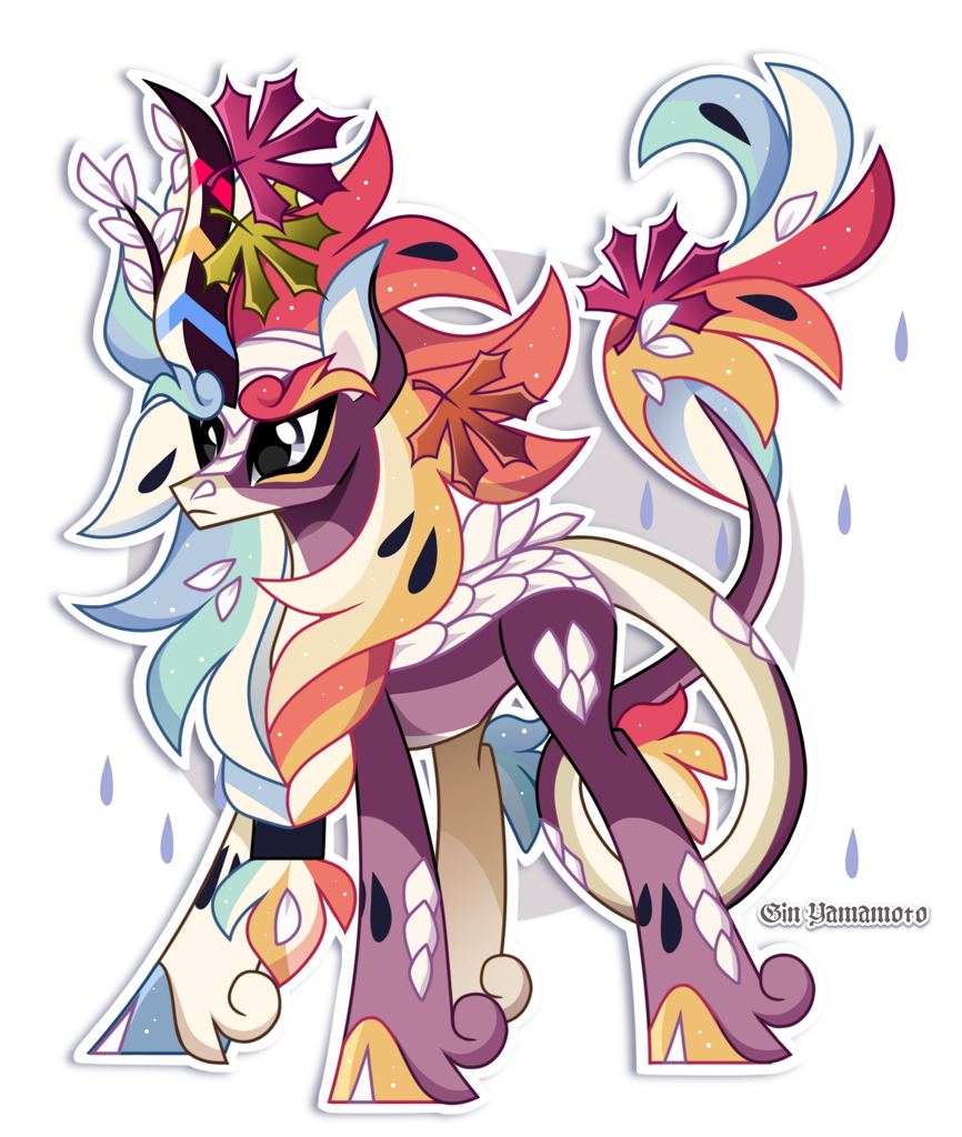 #2866418 - safe, artist:gkolae, oc, oc only, kirin, pony, abstract ...