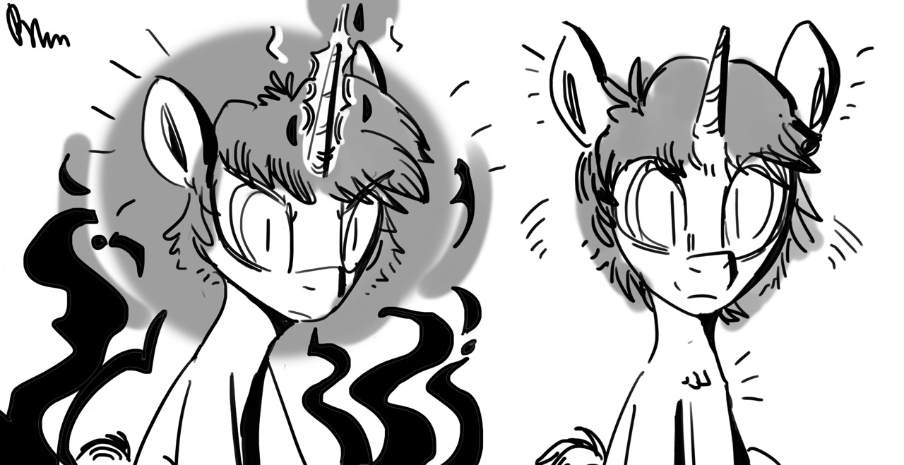 #2871426 - safe, artist:ralomchegg, oc, pony, unicorn, angry, solo ...