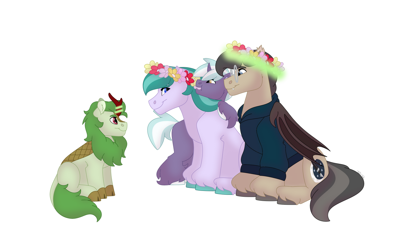 #2874012 - safe, artist:itstechtock, oc, oc:emerald grove, oc:gilded ...