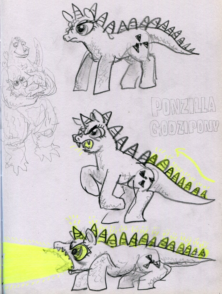 #2858509 - safe, artist:ja0822ck, kaiju, kaiju pony, godzilla, godzilla ...