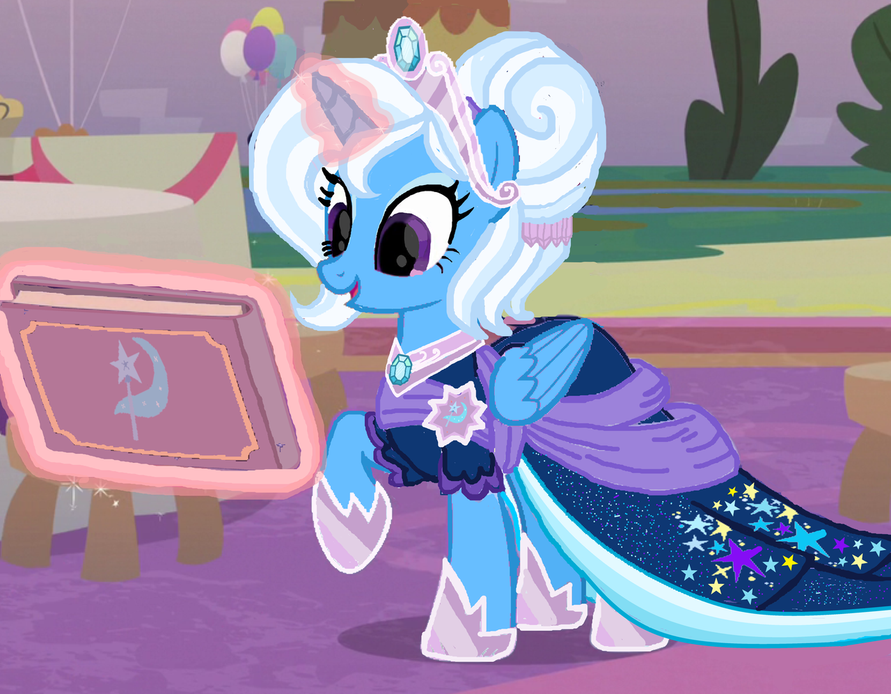 #2859412 - safe, artist:eclipsedraven, trixie, alicorn, pony, g4 ...