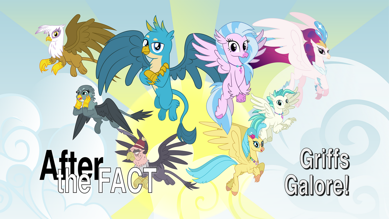 #2860650 - safe, artist:mlp-silver-quill, gabby, gallus, gilda, grampa ...