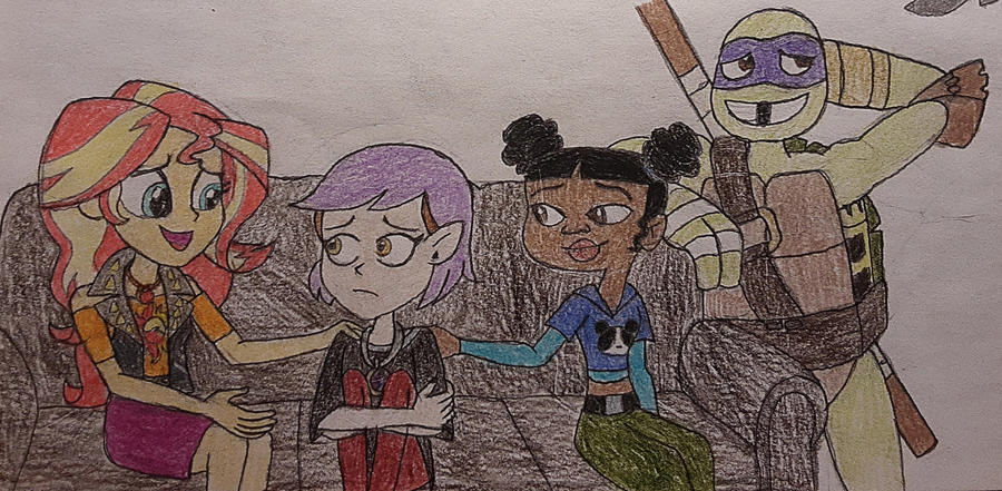 #2877553 - safe, artist:jebens1, sunset shimmer, human, humanoid ...