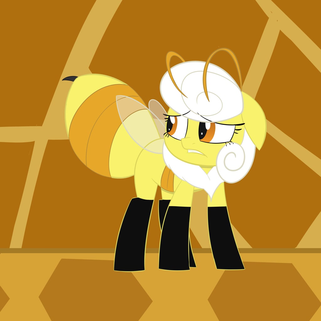 #2885857 - safe, artist:bestponies, oc, oc only, oc:buzzing pollen, bee ...