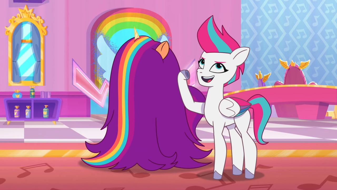 #2888544 - safe, screencap, sunny starscout, zipp storm, alicorn, pegasus, pony, alicorn issues ...