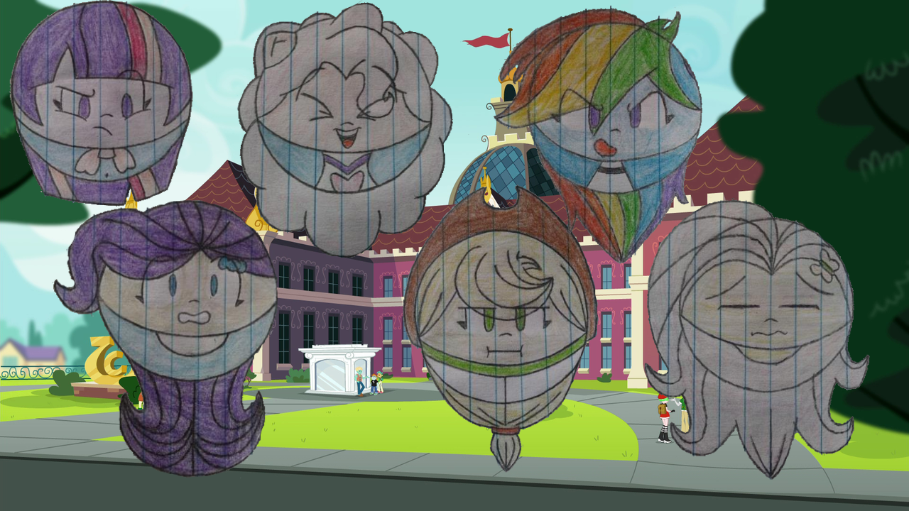 #2888919 - safe, artist:coolmannoodle, applejack, fluttershy, pinkie ...