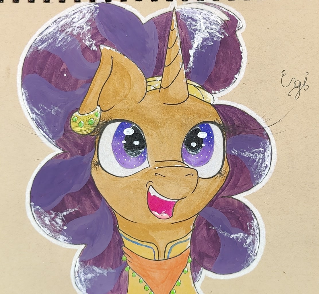 #2891211 - safe, artist:engi, saffron masala, pony, unicorn, bandana ...