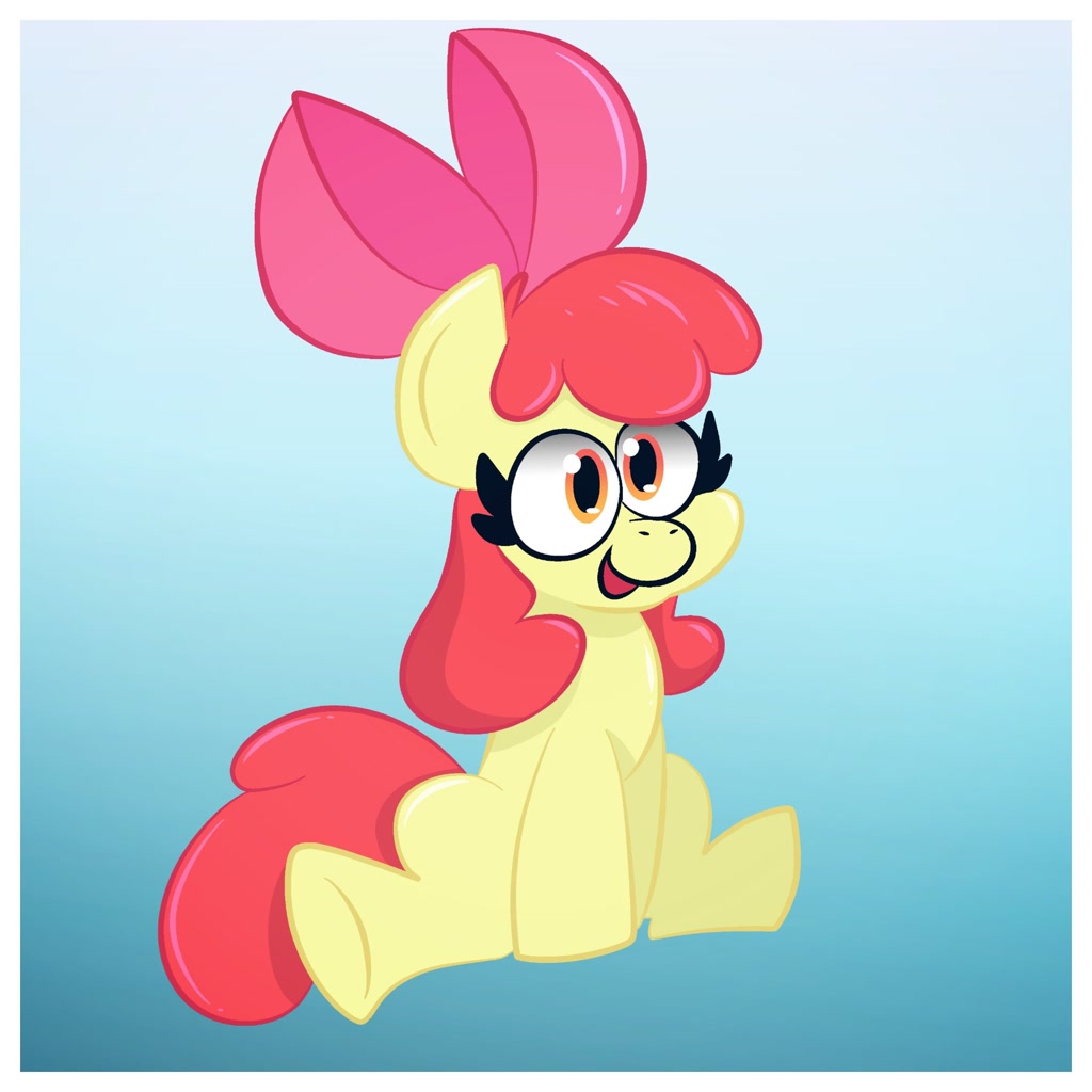 #2891995 - safe, artist:iamglimm, apple bloom, earth pony, pony, female ...