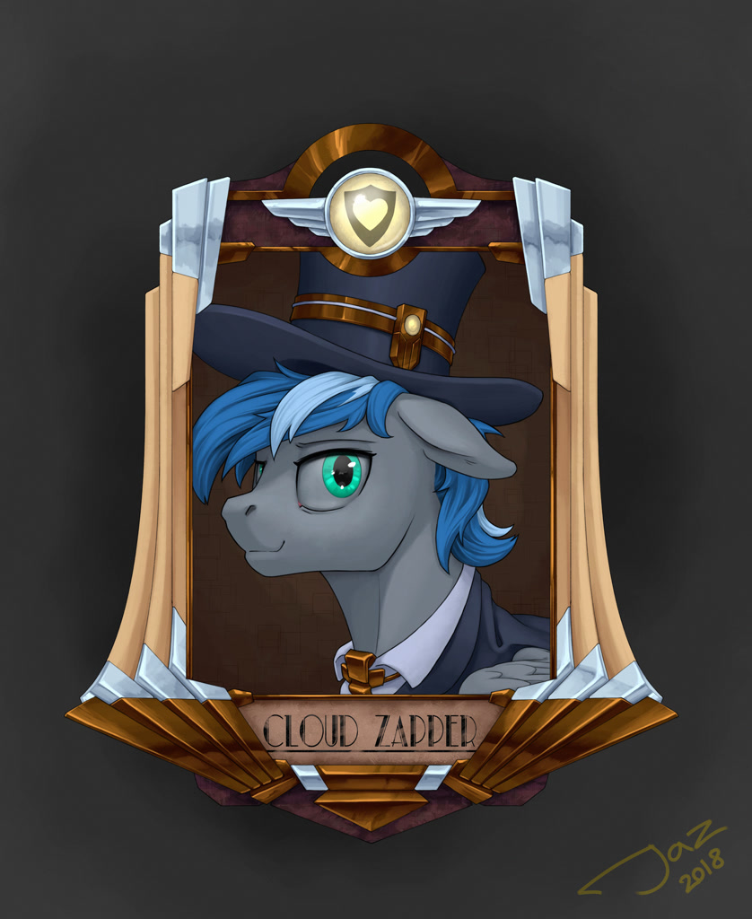 #2895018 - safe, artist:1jaz, oc, oc only, oc:cloud zapper, pegasus ...