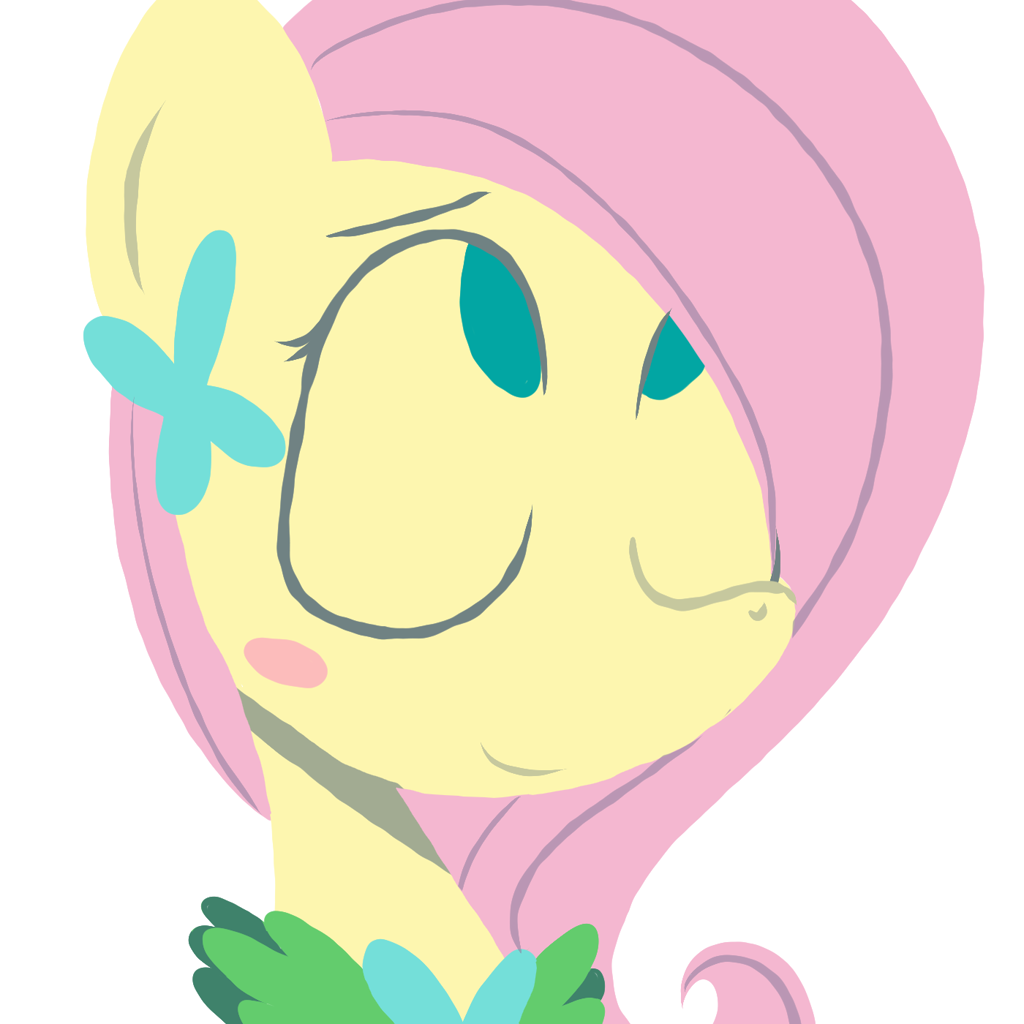 #2895424 - safe, artist:alandisc, fluttershy, pony, g4, blushing, bust ...