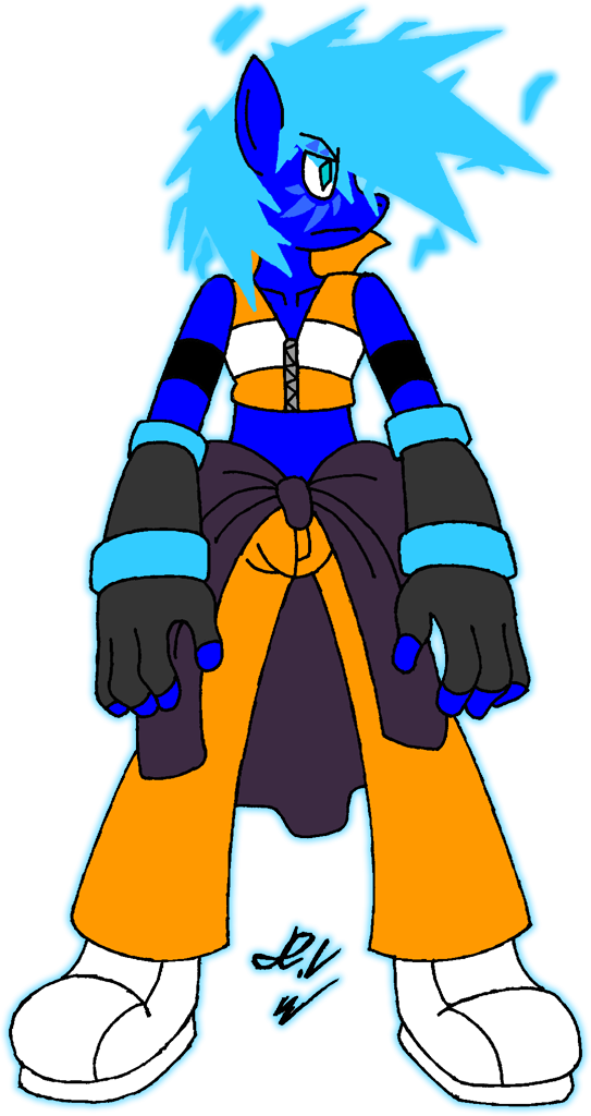 #2896136 - safe, artist:inferno, oc, oc only, anthro, lightning, simple ...