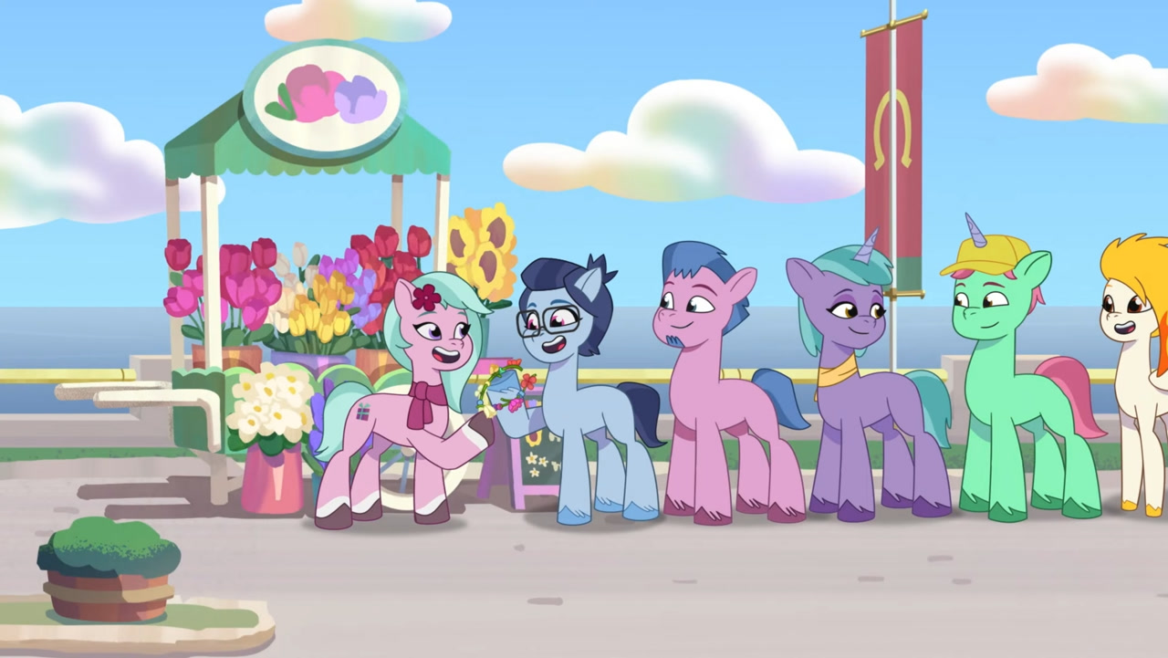 #2898026 - safe, screencap, dahlia, flare (g5), earth pony, pegasus ...