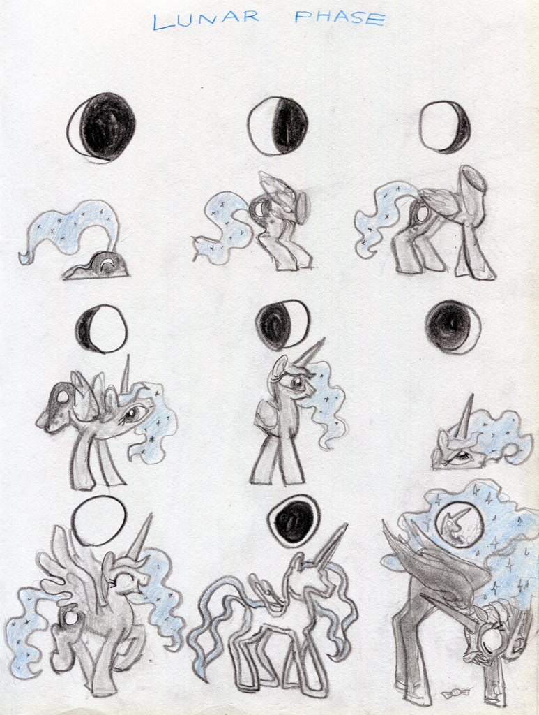 #2881102 - safe, artist:ja0822ck, nightmare moon, princess luna, tantabus, alicorn, pony, g4 ...