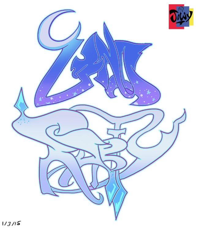 #2882791 - safe, artist:jowyb, princess luna, rarity, 2015, graffiti ...