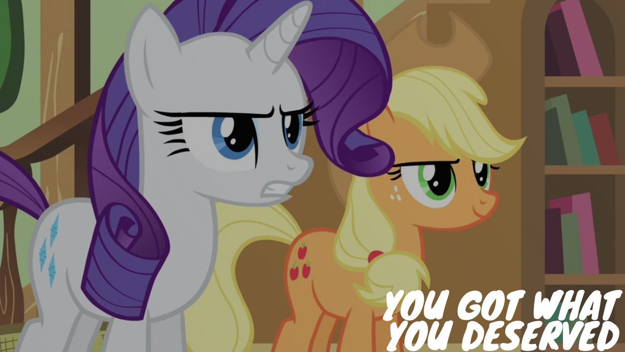 #2905151 - safe, edit, edited screencap, editor:quoterific, screencap, applejack, rarity, earth ...