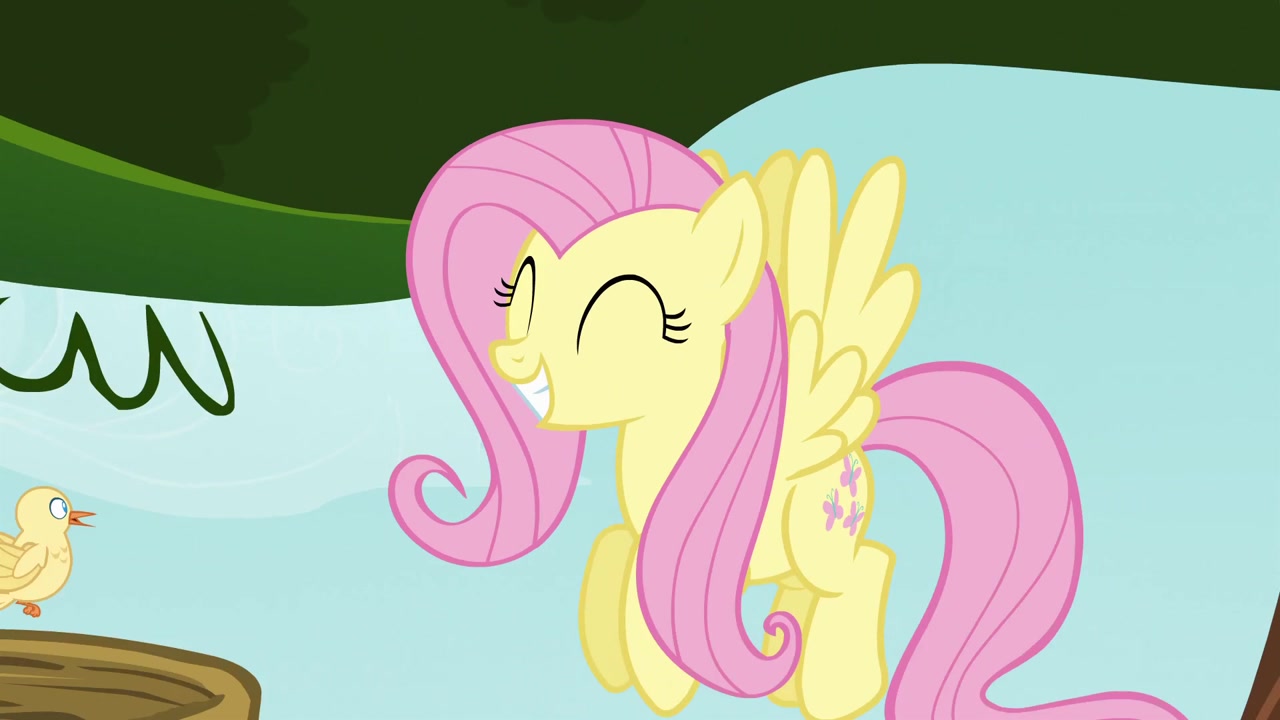 #2906598 - safe, screencap, fluttershy, bird, pegasus, pony, daring don ...