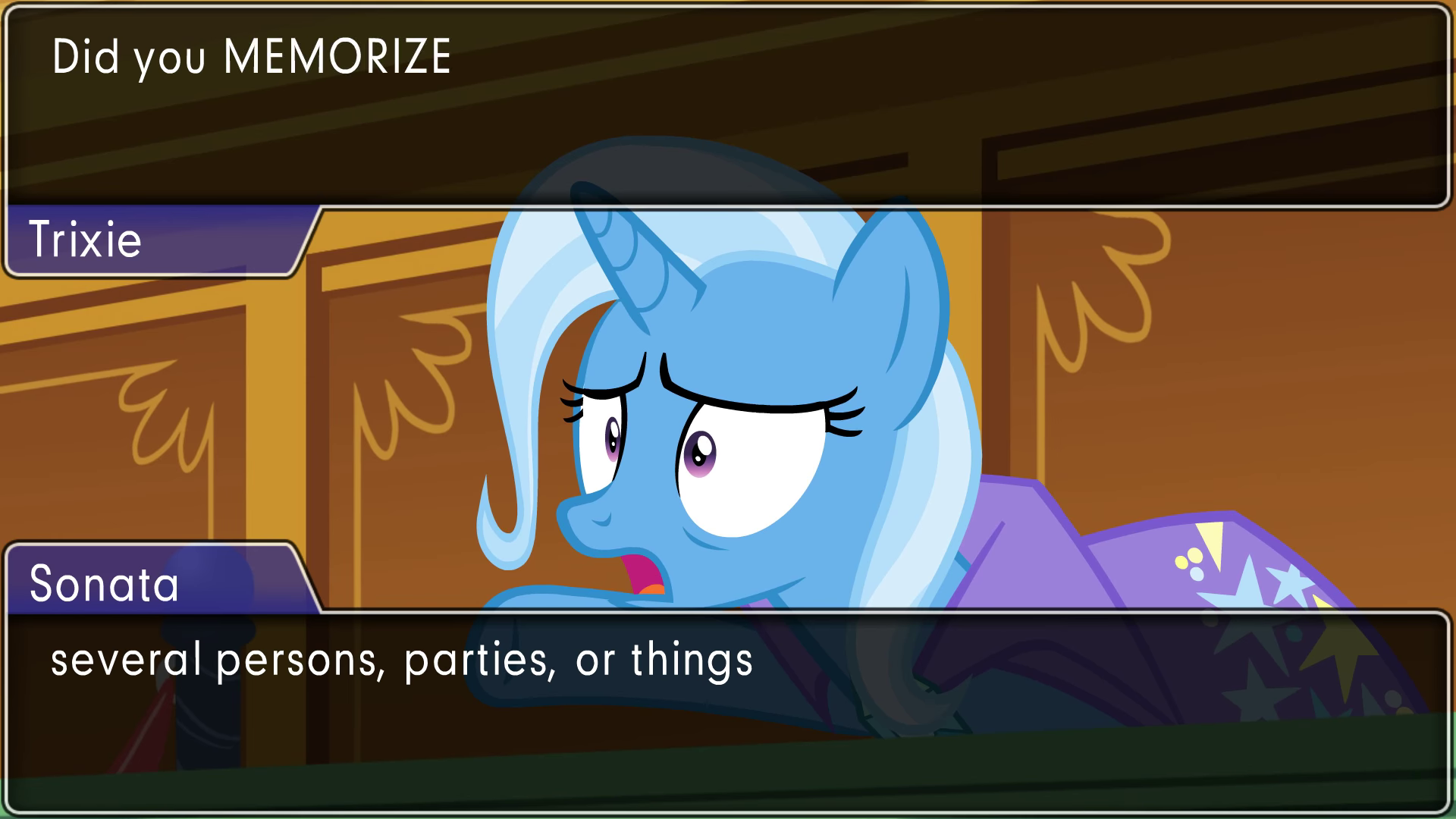 #2914019 - safe, artist:mrvector, trixie, oc, oc:sonata, pony, unicorn ...