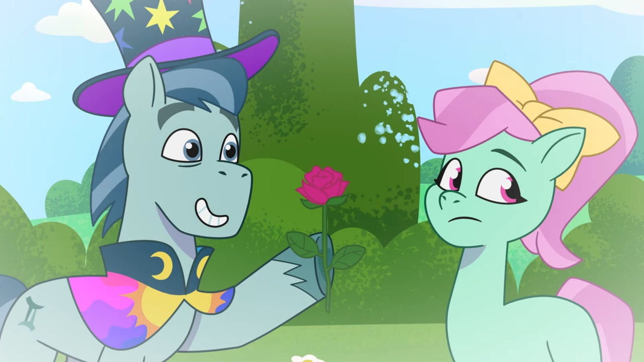#2916398 - safe, screencap, minty skylark, rufus, earth pony, pony, g5 ...