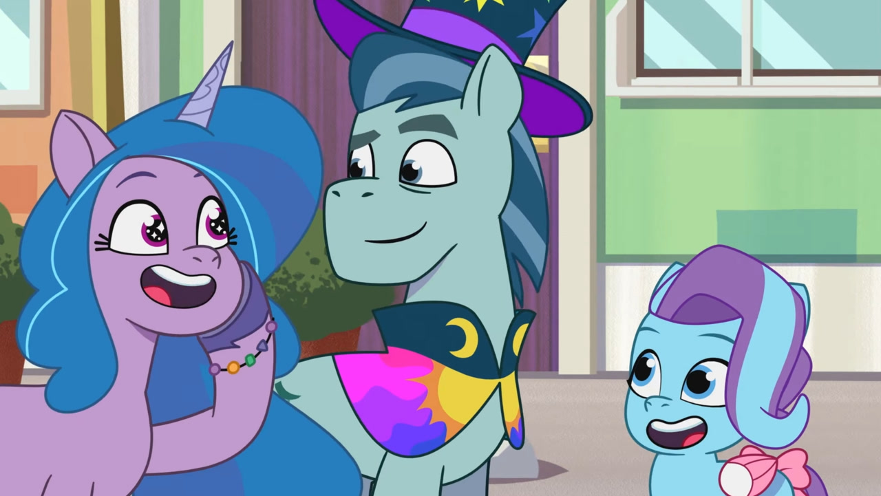 #2916561 - safe, screencap, glory (g5), izzy moonbow, rufus, earth pony ...