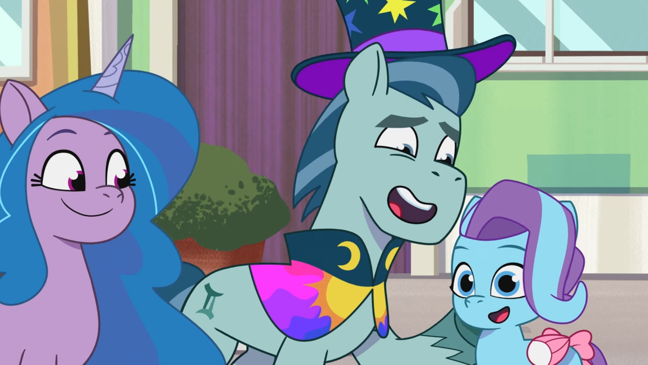 #2916562 - safe, screencap, glory (g5), izzy moonbow, rufus, earth pony ...