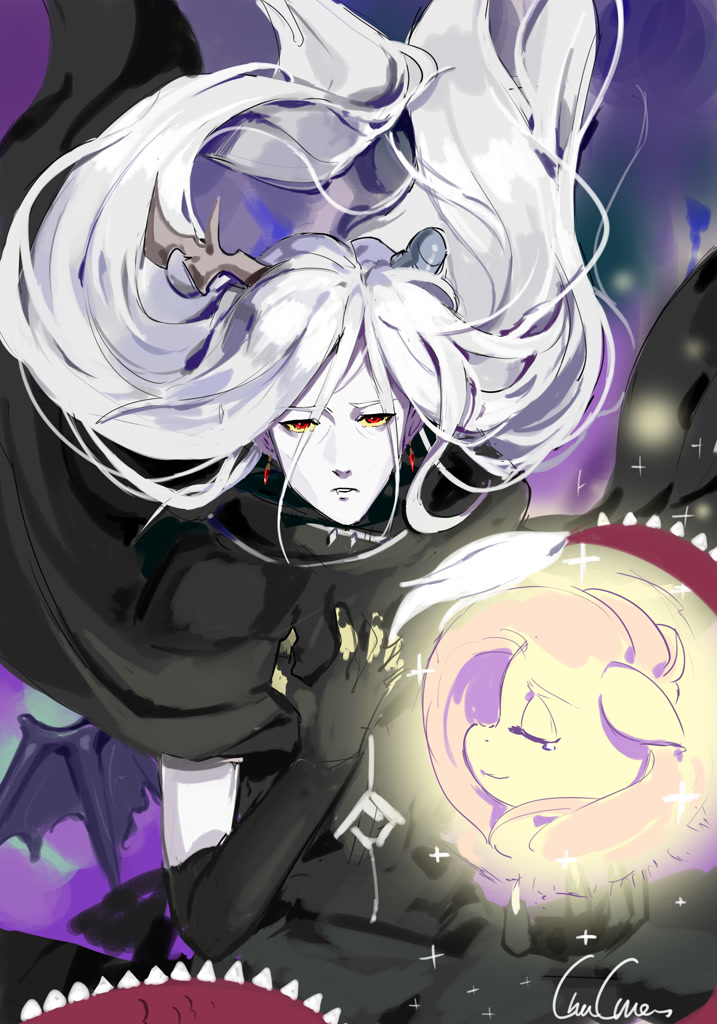 #2901229 - safe, artist:田园锄串子, idw, discord, fluttershy, human, pegasus ...