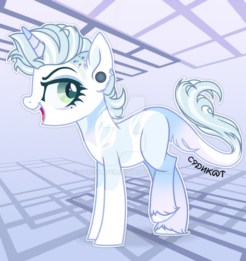 #2902011 - safe, artist:syrikatgrubiyana, oc, oc only, oc:trinitty, pony, unicorn, abstract ...