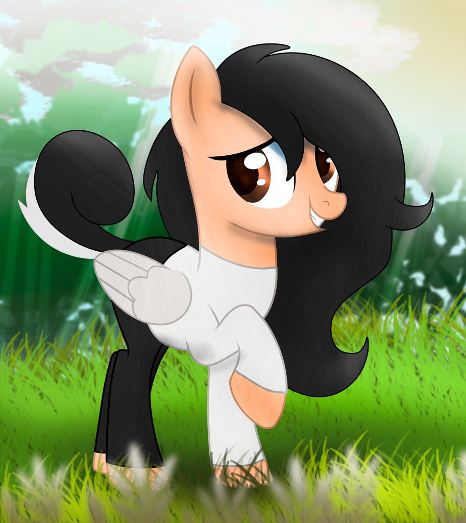 #2902532 - safe, artist:fededash, oc, oc only, oc:pandauwu, pegasus, pony, cloud, pegasus oc ...