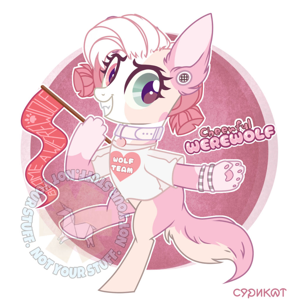 #2903950 - safe, artist:syrikatgrubiyana, oc, oc only, hengstwolf, pony ...